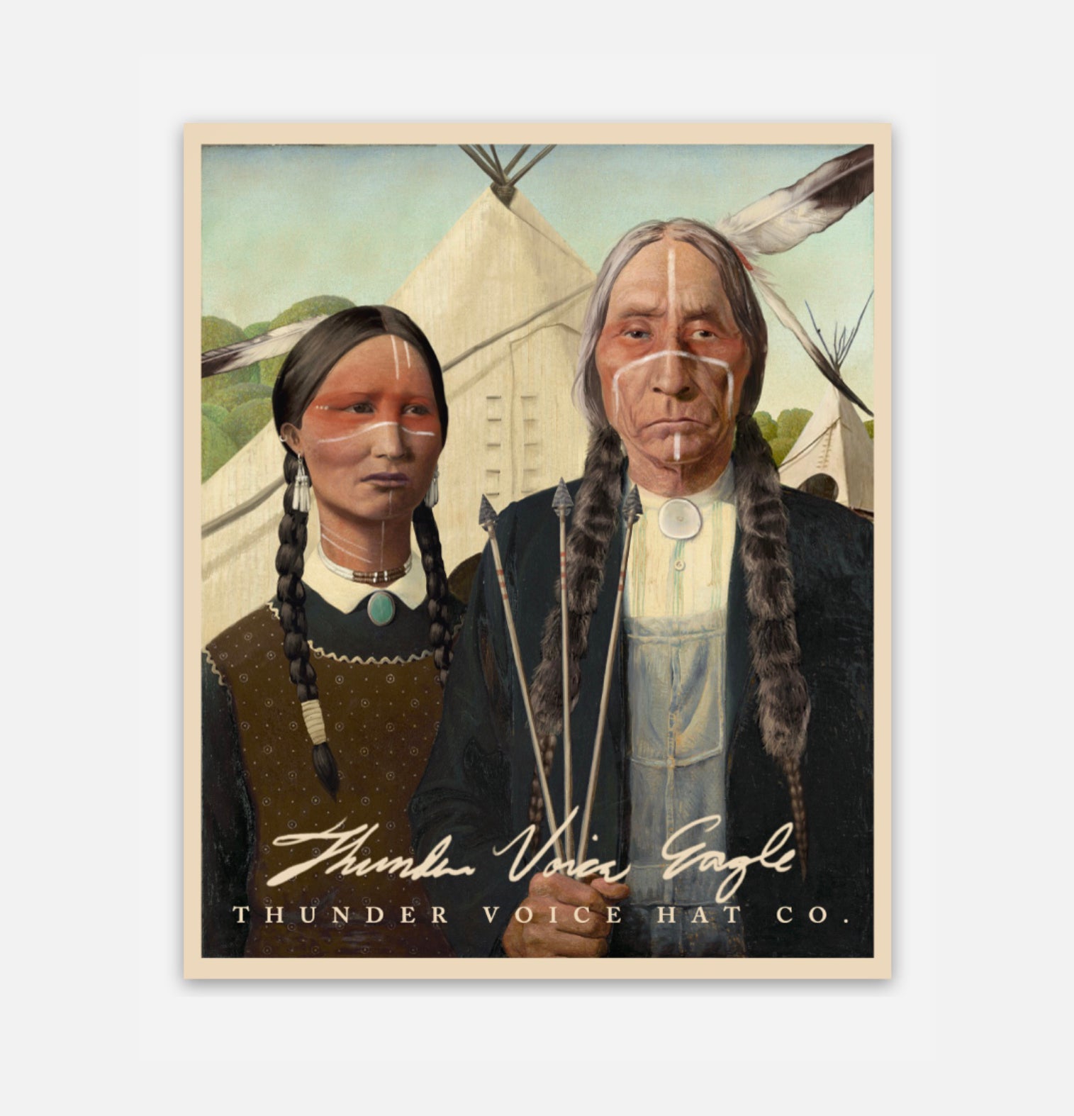 Native American Gothic Sticker